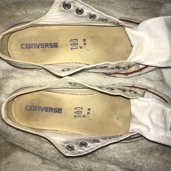 Converse | Shoes | Distressed White Converse | Poshmark